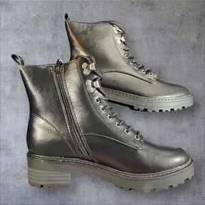 Universal Thread | Shoes | Black Grunge 9s Aesthetic Combat Boots Marta ...